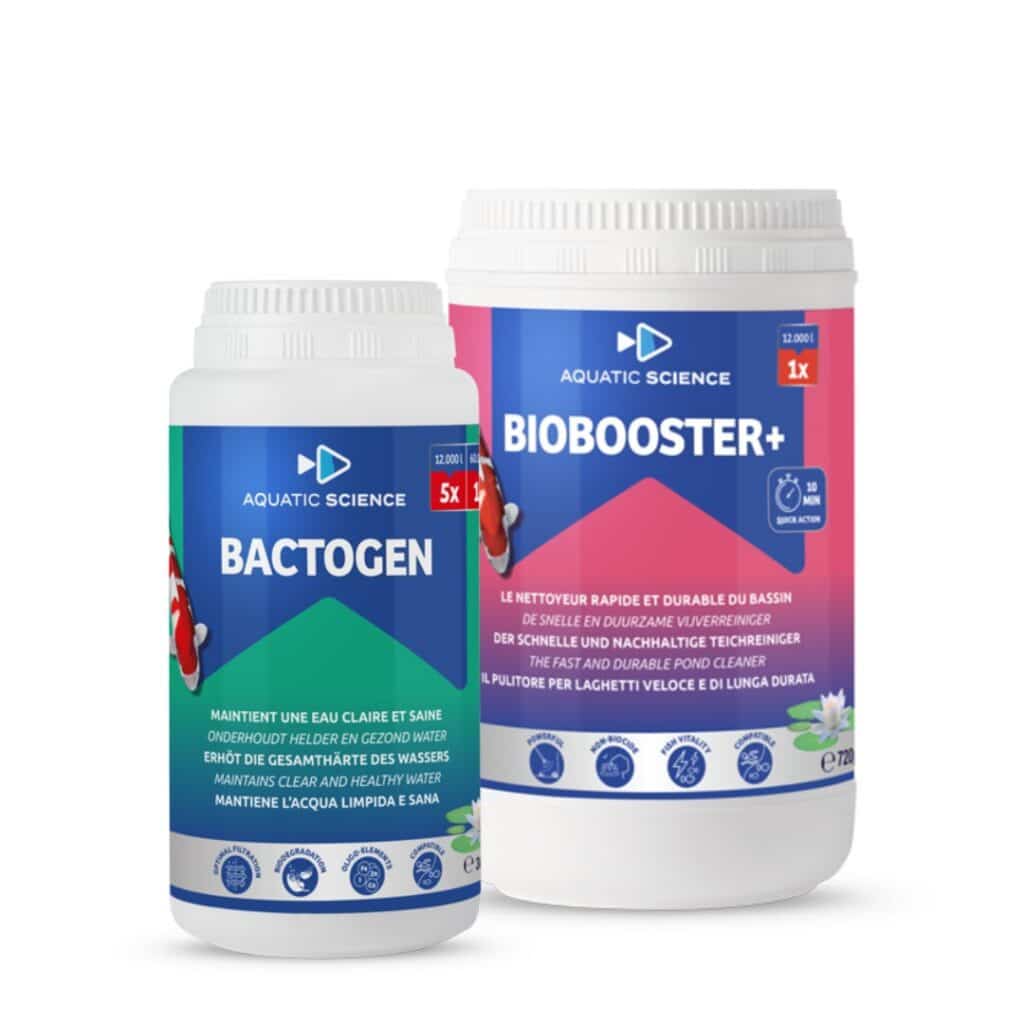 Biobooster+ élimine les algues et vase dans le bassin